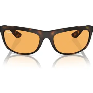 Ray-ban Ray-Ban Oversized Rectangular Sunglasses Matte Havana
