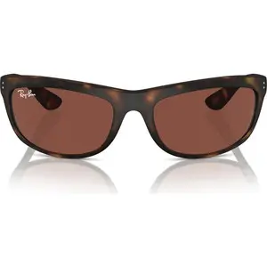 Ray-ban Ray-Ban Oversized Rectangular Sunglasses Red