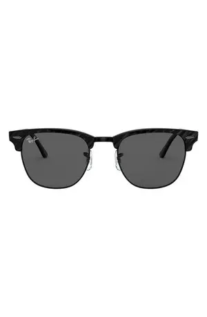 Ray-ban 49mm Square Sunglasses - Black/ Dark Grey