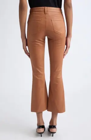 L'AGENCE Selma High-waist Boot-cut Jeans - Java Coated
