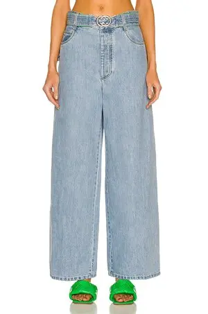 Bottega Veneta Zip Up Jeans For Women