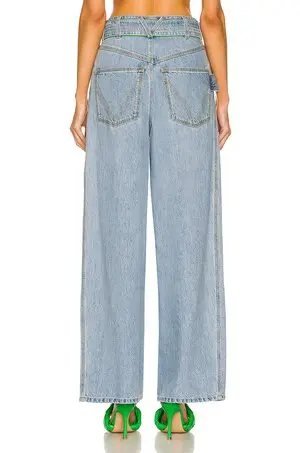 Bottega Veneta Belted Trouser Jeans - Light Bleach