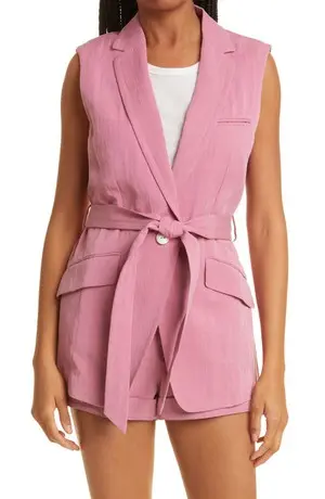 Rag & Bone Margot Sleeveless Belted Blazer