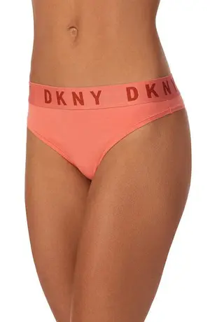 Dkny Cozy Boyfriend Thong Terracotta