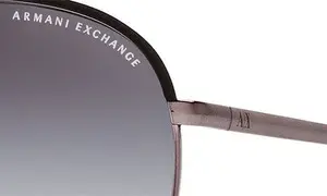 Armani Exchange 61mm Gradient Aviator Sunglasses