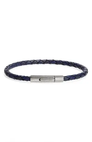 JONAS STUDIO Braided Leather Bracelet - Blue