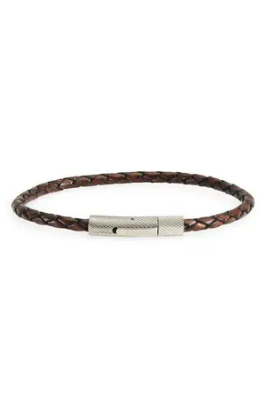 JONAS STUDIO Braided Leather Bracelet - Brown