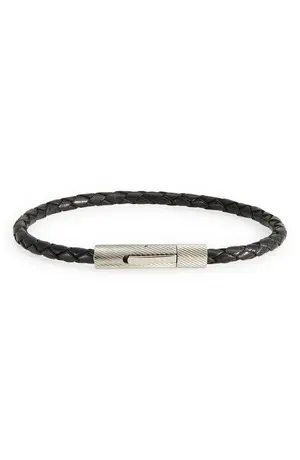JONAS STUDIO Jonas Studio Braided Leather Bracelet Jet