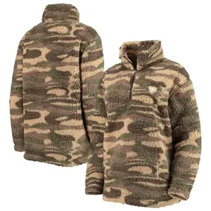 G-III SPORTS BY CARL BANKS Pittsburgh Penguins Sherpa Quarter-zip Jacket - Camo