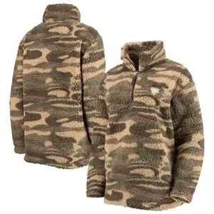G-III SPORTS BY CARL BANKS Pittsburgh Penguins Sherpa Quarter-zip Jacket - Camo