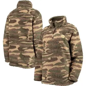 G-III SPORTS BY CARL BANKS Boston Bruins Sherpa Quarter-zip Jacket - Camo