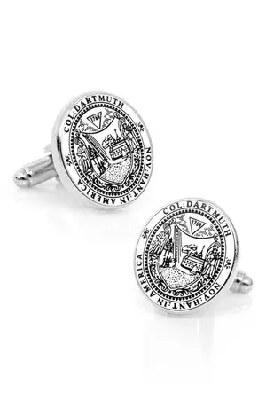 CUFFLINKS, INC. Ncaa Enamel Logo Cuff Links - Silver