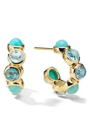 Ippolita Lollipop Waterfall Hoop Earrings - Green Gold