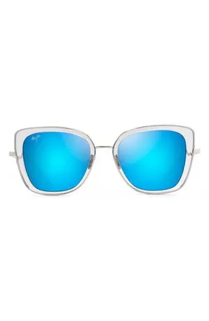Maui Jim Maui Jim Violet Lake Sunglasses Grey With Silver/blue Hawaii