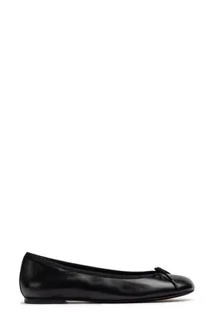 JON JOSEF Barcelona Ballet Flat - Black Leather