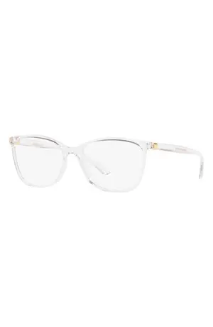 Dolce & Gabbana 54mm Rectangular Eyeglasses - Clear