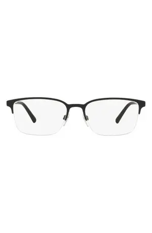 Burberry 54mm Semi-rimless Optical Glasses - Black Rubber
