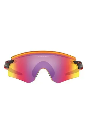 Oakley 136mm Prizm™ Wrap Shield Sunglasses - Black