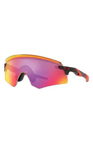 Oakley 136mm Prizm™ Wrap Shield Sunglasses - Black