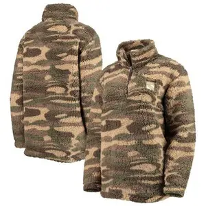 G-III SPORTS BY CARL BANKS New York Rangers Sherpa Quarter-zip Jacket - Camo