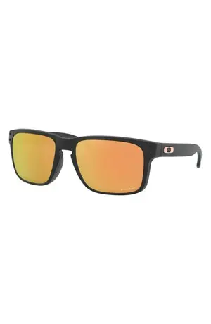 Oakley 56mm Prizm™ Square Sunglasses - Rubber Black