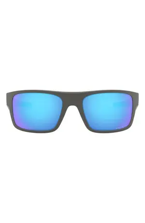 Oakley Drop Point™ Prizm™ Polarized Wrap Sunglasses - Gunmetal