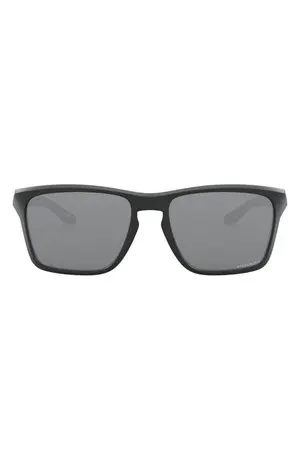Oakley Oakley Sylas 57mm Rectangle Sunglasses Matte Black