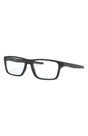 Oakley Port Bow Rectangular Eyeglasses - Shiny Black