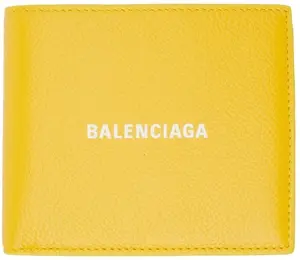 Balenciaga Balenciaga Yellow Cash Square Folded Wallet - 7290 Yellow
