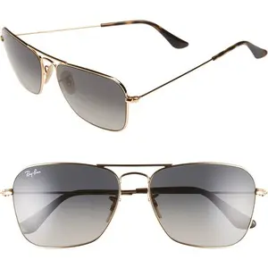 Ray-ban Ray-Ban Caravan Aviator Sunglasses Gold/grey