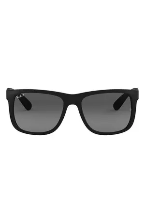 Ray-ban 54mm Rectangle Sunglasses - Dark Grey/black