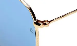 Ray-ban 54mm Hexagonal Flat Lens Sunglasses - Gold/blue
