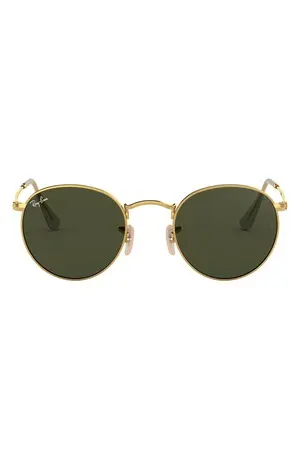 Ray-ban Ray-Ban Legend Collection 47mm Round Sunglasses Gold
