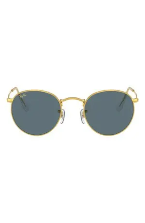 Ray-ban Legend Collection 47mm Round Sunglasses - Legend Gold/blue