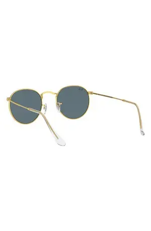Ray-ban Legend Collection 47mm Round Sunglasses - Legend Gold/blue