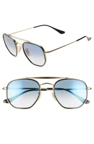 Ray-ban Ray-Ban 52mm Sunglasses Gold/ Blue/ Blue Gradient