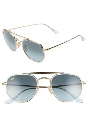 Ray-ban Ray-Ban 52mm Sunglasses Gold/ Blue Gradient