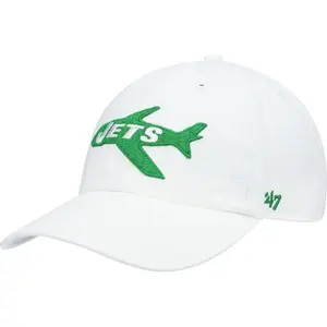 '47 New York Jets Clean Up Legacy Adjustable Hat - White