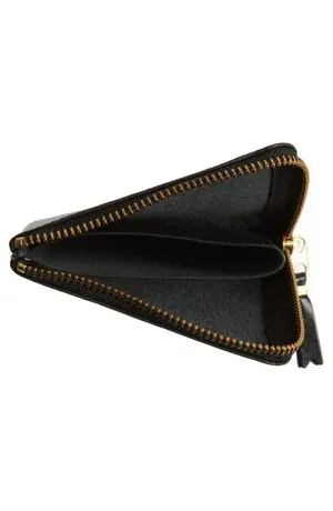 Comme Des Garçons Classic Leather Half Zip Wallet - Black
