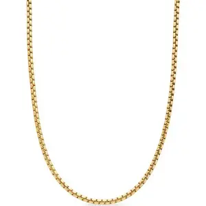 David Yurman David Yurman 18K Yellow Gold Box Chain Necklace 18kyg