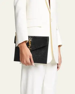 Saint Laurent Uptown Monogram Pouch