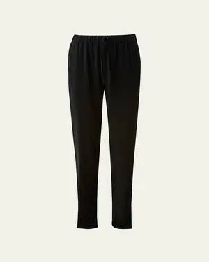 Akris Mike Split-hem Crepe Pants