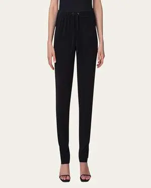Akris Mike Split-hem Crepe Pants
