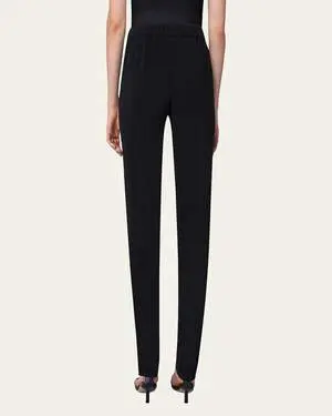 Akris Mike Split-hem Crepe Pants