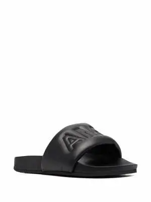 AMBUSH Logo-quilted Slides - Black