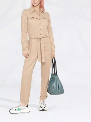 Elisabetta Franchi Patch-pocket Long-sleeved Jumpsuit