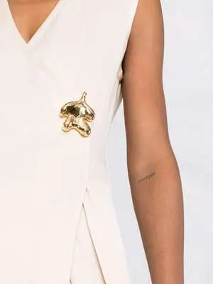JIL SANDER Silk Midi Wrap Dress