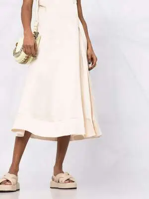 JIL SANDER Silk Midi Wrap Dress