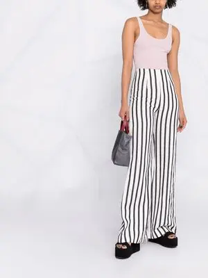 JAMES PERSE Ribbed U-neck Tank - Pink