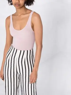 JAMES PERSE Ribbed U-neck Tank - Pink